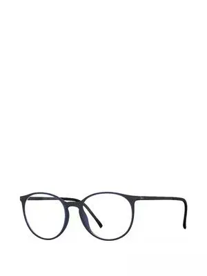 SILHOUETTE Spx Illusion Round-frame Glasses - Blue