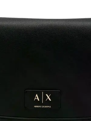 Armani Exchange Logo-plaque Leather Shoulder Bag