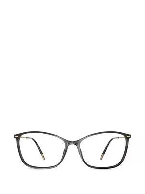 SILHOUETTE Illusion Lite Cat-eye Eyeglasses - Black
