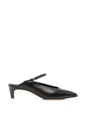 LORENA PAGGI Pointed-toe Leather Pumps