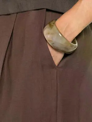 Brunello Cucinelli Pleated Wide Leg Trousers