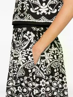 Max Mara Palanca Floral-print Palazzo Pants