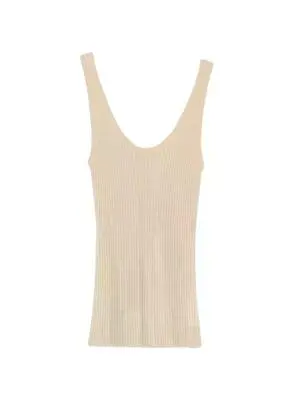 Chloé Ribbed Knit Tank Top