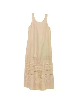 Max Mara Lace-insert Midi Dress