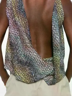 Missoni Zigzag Sequin-embellished Top