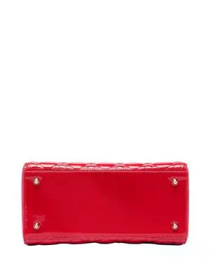 Dior 2016 Medium Cannage Lady Satchel - Red
