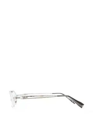 KUBORAUM Mask H18 Oval-frame Sunglasses - Silver