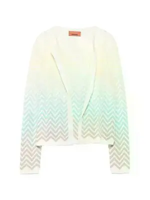 Missoni Zigzag-pattern Cardigan - Neutrals
