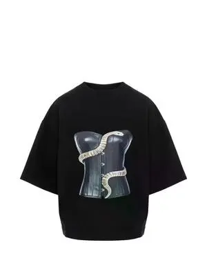 HAMZA Eva Snake Corset T-shirt