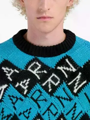 Marni Logo Intarsia-knit Jumper