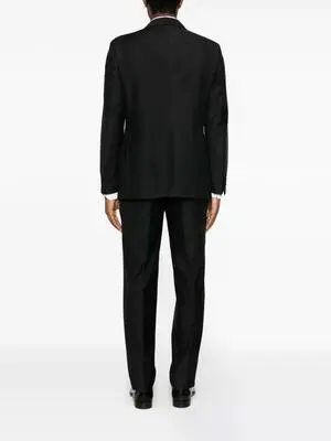 Tagliatore Shawl-lapel Single-breasted Suit - Black