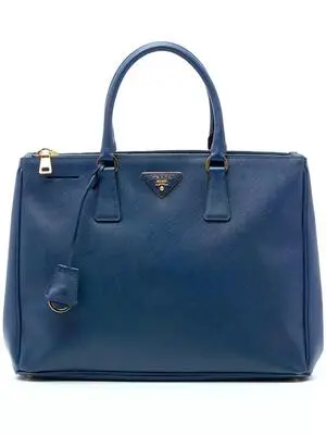Prada Large Saffiano Lux Galleria Tote - Blue