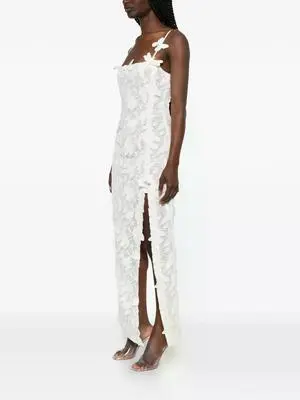 Blumarine Butterfly-appliqué Lace Maxi Dress