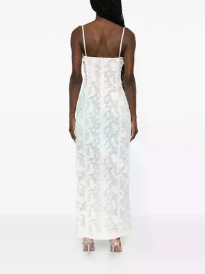 Blumarine Butterfly-appliqué Lace Maxi Dress