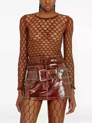DIESEL® Open-knit Long-sleeve Top