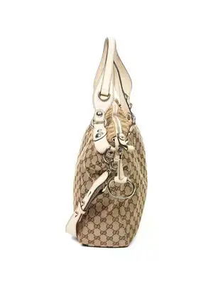 Gucci Gg Supreme Leather-print Shoulder Bag