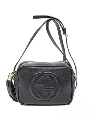 Gucci Soho Interlocking-g Tassel-detail Shoulder Bag - Black