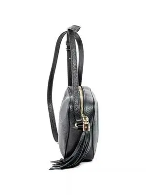 Gucci Soho Interlocking-g Tassel-detail Shoulder Bag - Black