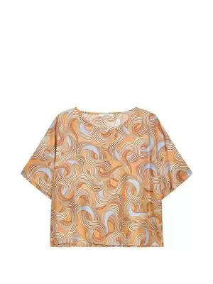 Malìparmi Printed Silk Shirt
