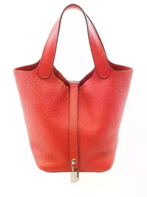 Hermès 2017 Clemence Picotin Lock 18 Handbag - Red