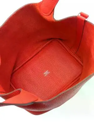 Hermès 2017 Clemence Picotin Lock 18 Handbag - Red