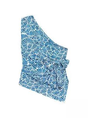 Malìparmi Shell-print Draped Top