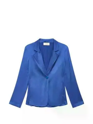 Malìparmi Satin Single-button Blazer - Blue