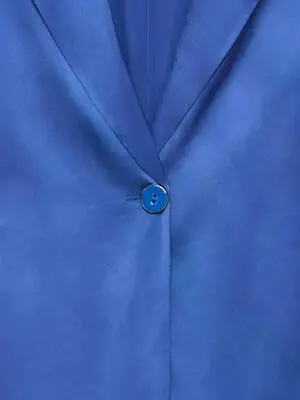 Malìparmi Satin Single-button Blazer - Blue