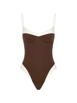 NOIRE SWIMWEAR Celine One-piece Swimsuit - Brown
