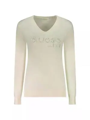 Guess Logo-embroidered V-neck Top