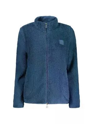 LAURA BIAGIOTTI Zip-up Fleece Cardigan - Blue