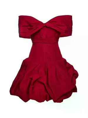 Magda Butrym Rosette-detail Bubble-skirt Dress - Red