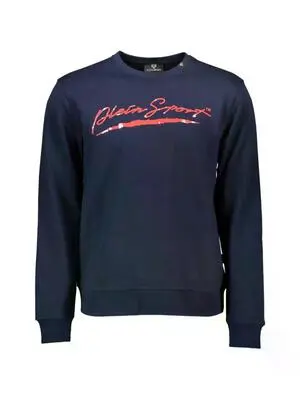 PLEIN SPORT Logo-print Crew-neck Sweatshirt - Blue
