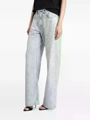 Casablanca Crystal-embellished Baggy Jeans