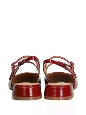BIBI LOU Patent-finish Slingback Pumps