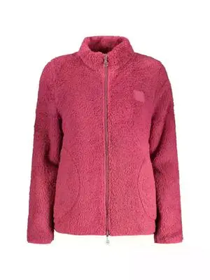 LAURA BIAGIOTTI Fleece-texture Zip-up Sweatshirt - Pink