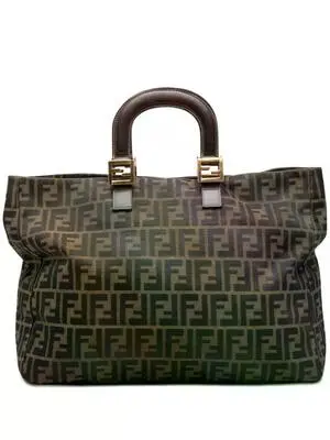 Fendi Zucca Canvas Twins Tote Bag