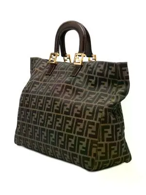 Fendi Zucca Canvas Twins Tote Bag