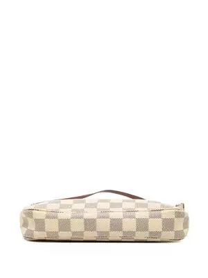LOUIS VUITTON 2007 Damier Azur Pochette Accessoires - White