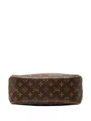 LOUIS VUITTON 2004 Monogram Trouville Handbag - Brown