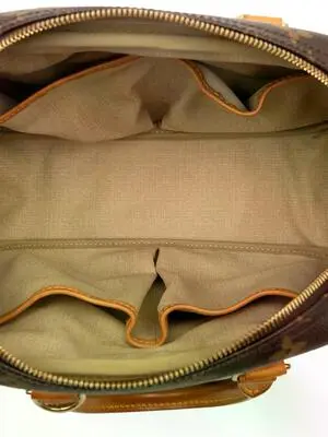 LOUIS VUITTON 2004 Monogram Trouville Handbag - Brown