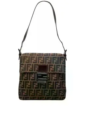 Fendi Zucca Canvas Shoulder Bag