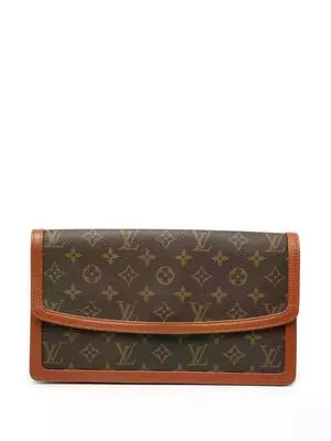 LOUIS VUITTON 1990 Monogram Pochette Dame Gm Clutch