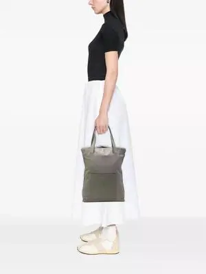 Loewe 2007 Leather Anagram Shopper Tote Bag - Grey
