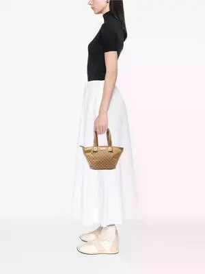 Gucci Gg Canvas Web Tote Bag - Neutrals