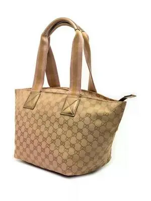 Gucci Gg Canvas Web Tote Bag - Neutrals