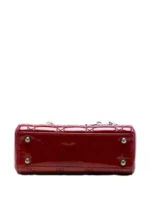 Dior 2014 Mini Cannage Lady Satchel - Red