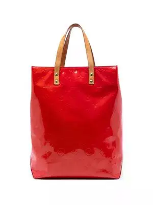LOUIS VUITTON 2001 Monogram Vernis Reade Mm Tote Bag