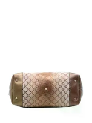 Gucci Gg Lurex Heart Bit Tote Bag - Brown