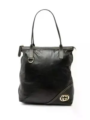 Gucci Leather Britt Tote Bag
